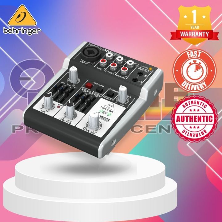 BODEGA SALE Behringer XENYX 302USB Premium 5-Input Mixer (Black ...