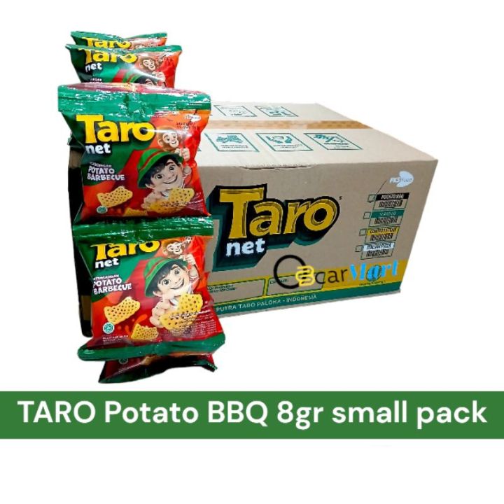 Snack Taro Potato Barbeque 1 Dus Isi 60 Bungkus / Cemilan / Makanan ...