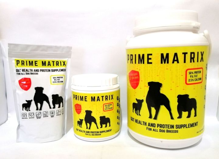 PRIME MATRIX Gut Health and Protein Supplement for All Dog Breeds /200g ...