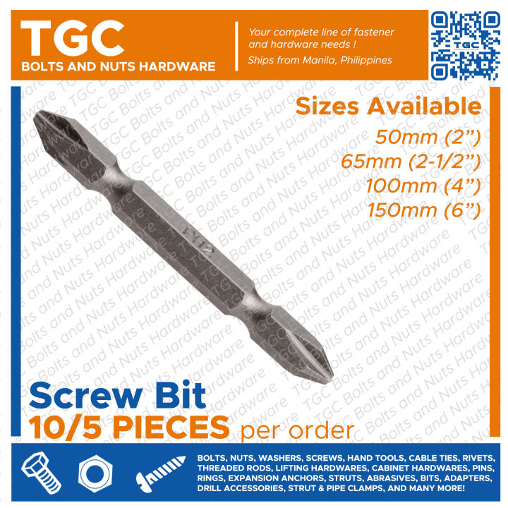 10/5PCS Screw Bit 50/65/100/150 mm Screwbit Magnetic Drill Attachment ...