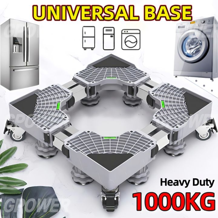 GPower Upgraded Ref Stand Washing Machine Stand With Wheel 8 Legs 8 ...
