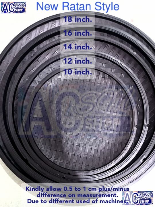 per piece ACSM SHOP Plastic Bilao Black Durable Reusable 10 , 12 , 14 ...