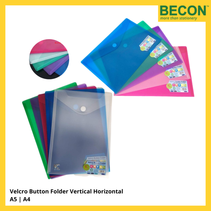 Velcro Button Folder Document Folder Envelope File Vertical Horizontal ...