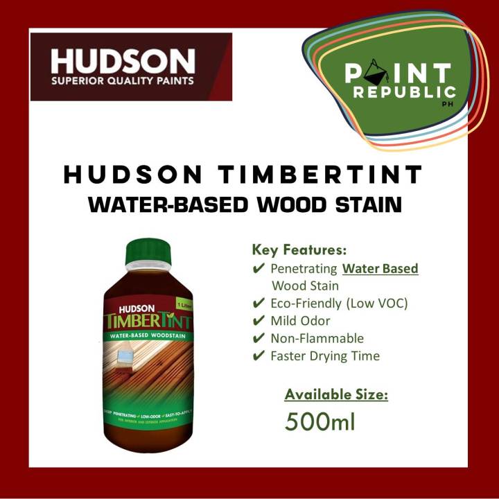 Hudson Timbertint Water Based Deep Penetrating Woodstain-500ml | Lazada PH