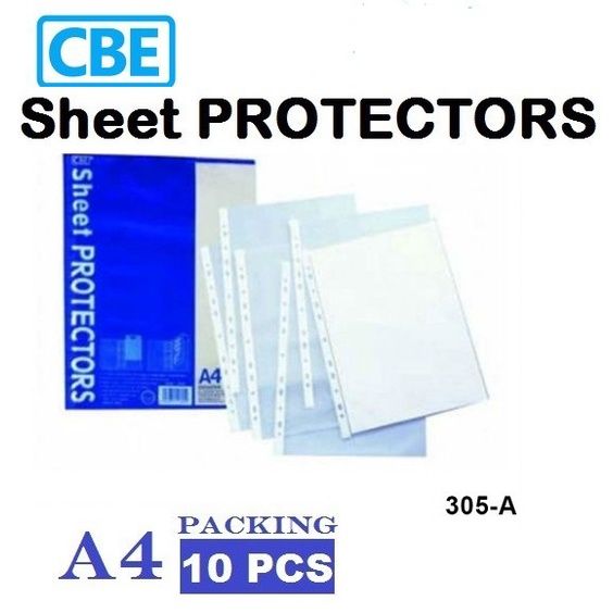 CBE A4 11 Holes Sheet Protector 305A 10'S/Pack For 2/3/4 Binder Ring ...
