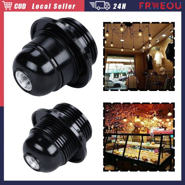 Self-Locking Bakelite Light Bulb Lamp Socket For E27 Lampshade Holder ...
