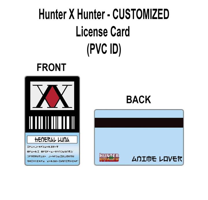 Hunter X Hunter Unofficial PVC ID Card | Lazada PH