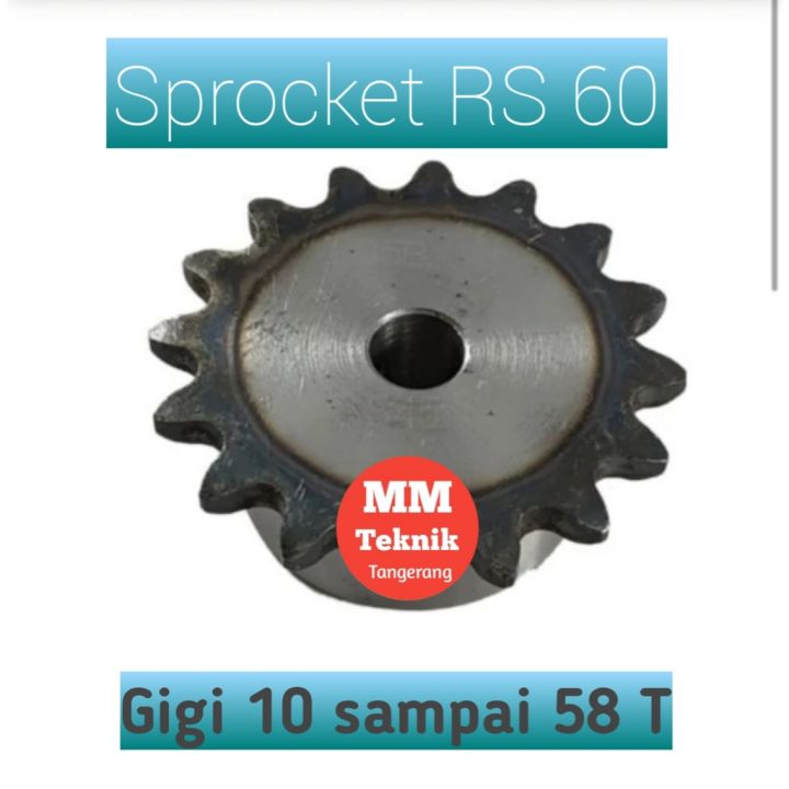 Sprocket RS 60 x 40 T Gear Rantai Single Gir gigi Z 40T RS60 -1 60Z40 ...