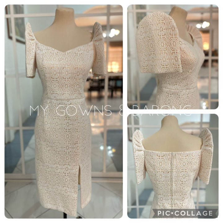 NEW Modern Filipiniana Midi Dress | Lazada PH