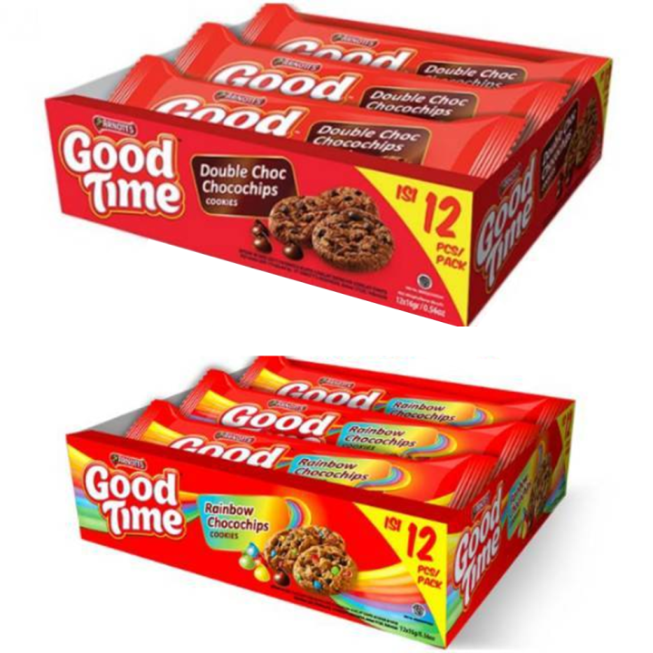 Good Time 4+1 Cookies Biskuit 26.5G 1 Box Isi 12 Sachet All Variant ...