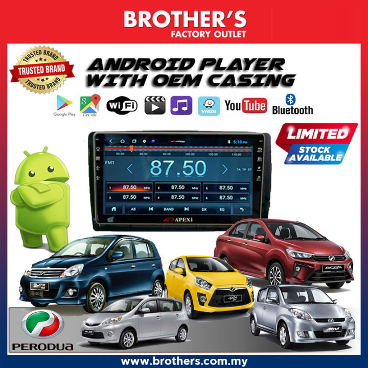 Xenith Audio All PERODUA Car Android Player with CASING 9/10" HD ...