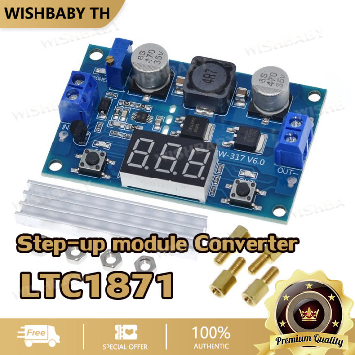 【จัดส่งที่รวดเร็ว】LTC1871 โมดูลเพิ่มแรงดันไฟฟ้า เพิ่มโมดูล พร้อมดิจิตอล ...