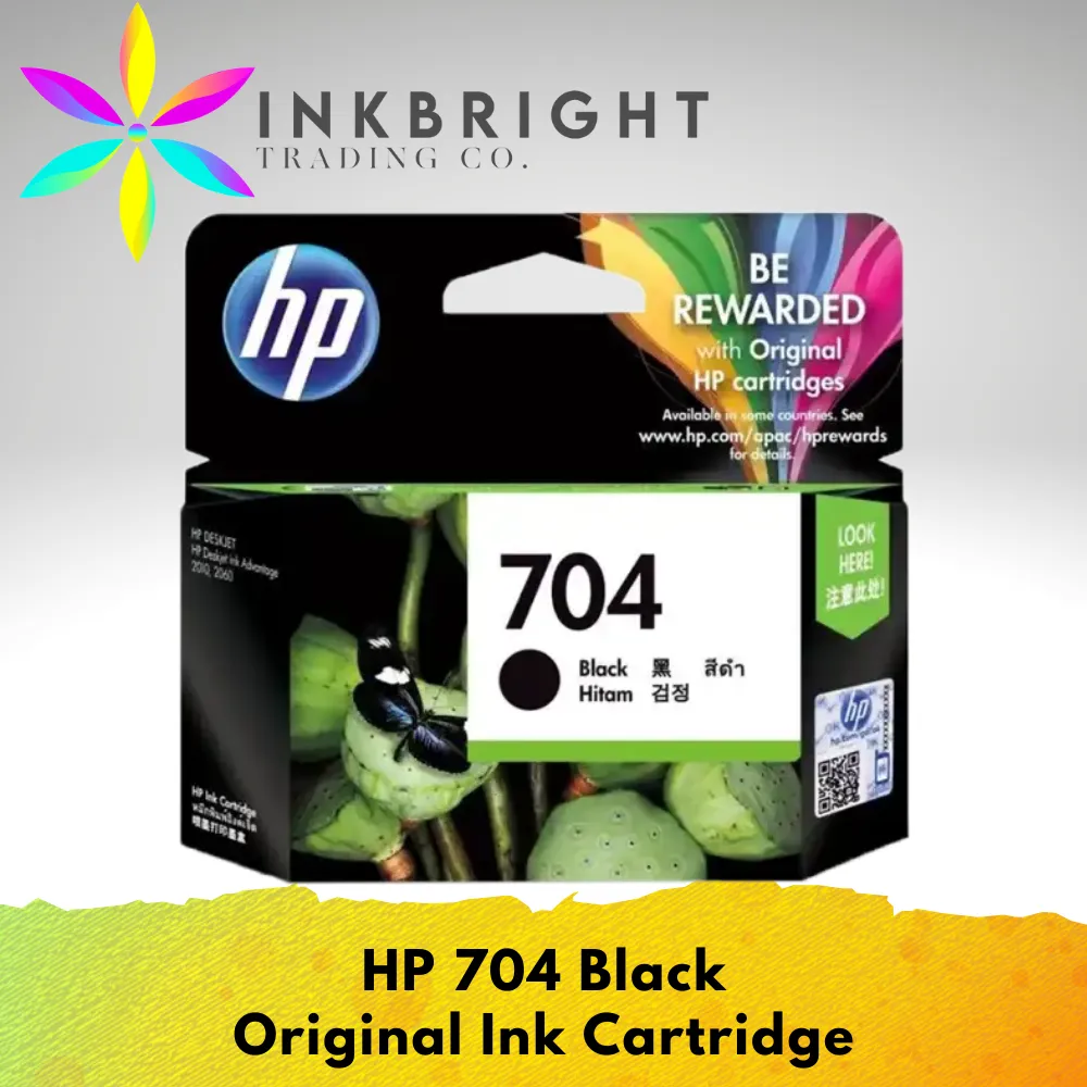 HP 704 Black ORIGINAL Ink Cartridge (704B HP704B) | Lazada PH