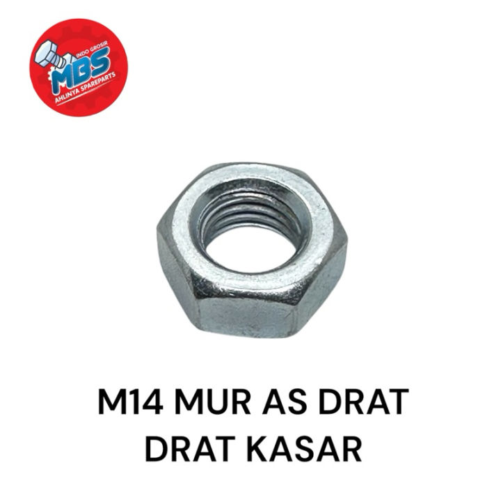 NUTS MUR M14 DRAT KASAR MUR AS DRAT METRAN MUR KASAR | Lazada Indonesia
