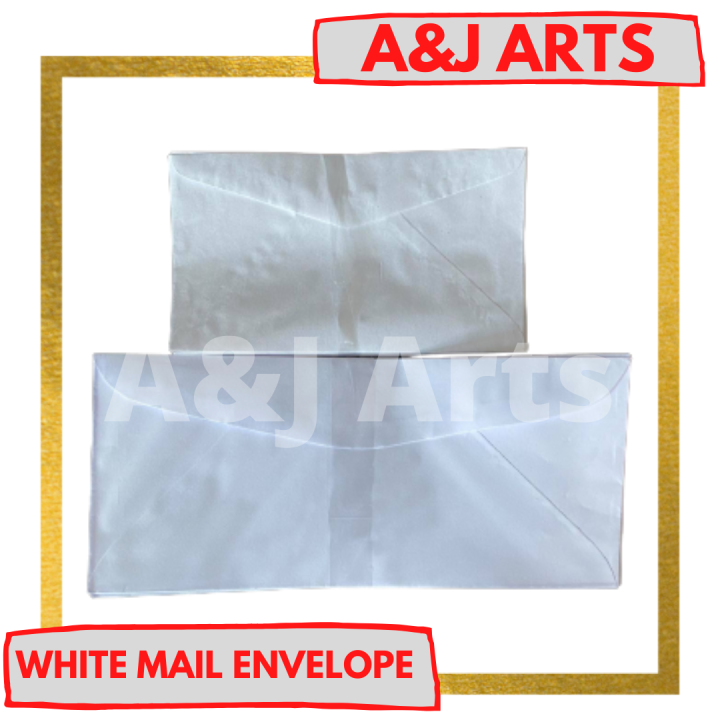 White Mail Envelope Long / Short 50 pcs in one pack 50pcs/pack | Lazada PH