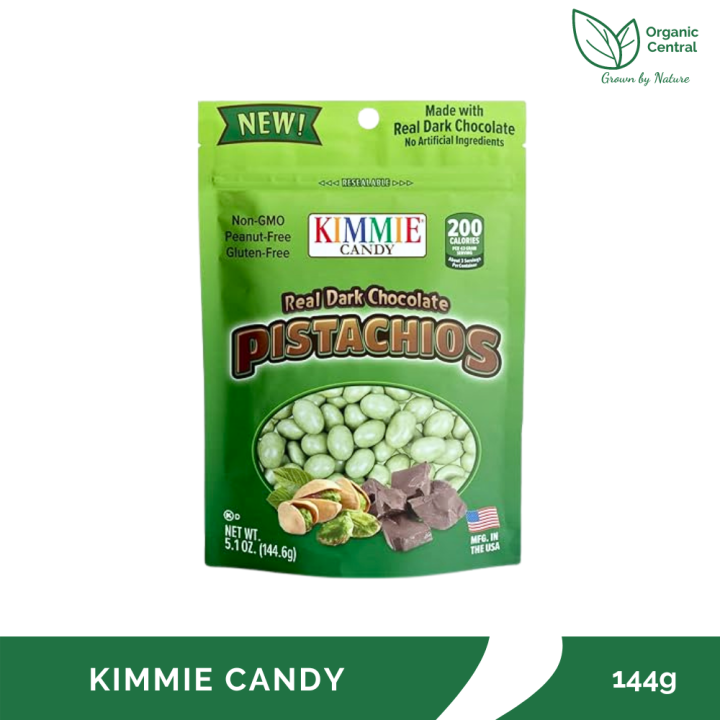 Kimmie Candy Natural Dark Chocolate Covered Pistachios 144g | Lazada PH