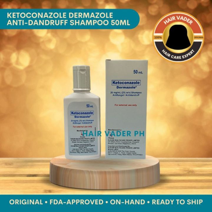 Ready stock 】Anti-Dandruff 50 ML Ketoconazole Shampoo Dermazole | Lazada PH