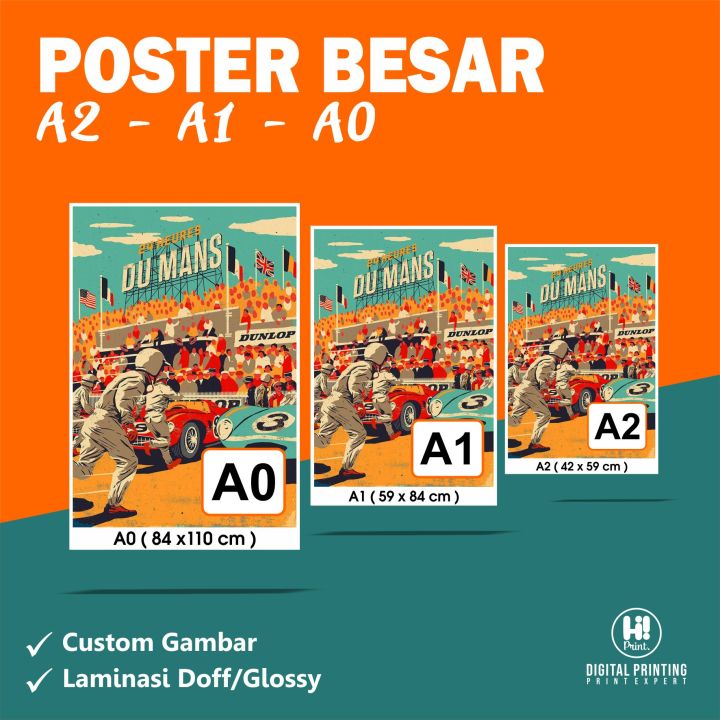 Cetak Poster Besar A2 A1 A0 A3 | Lazada Indonesia