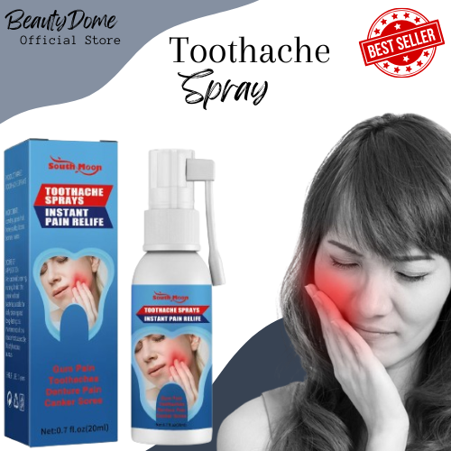 Toothache Spray Instant Teeth Pain Treatment Liquid Relief Denture Pain ...