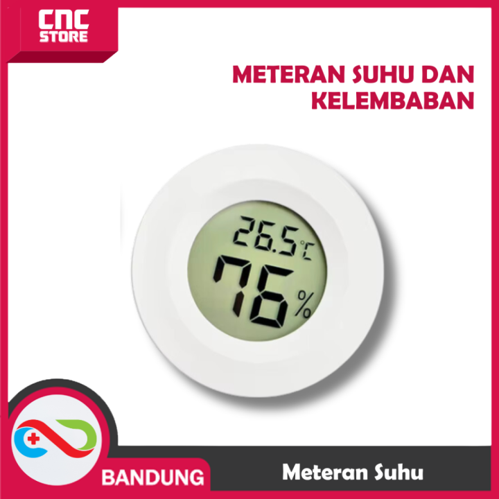 Meteran Suhu dan Kelembapan digital tempel | Lazada Indonesia