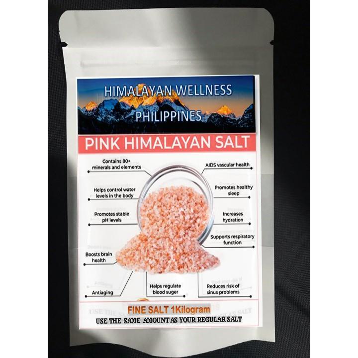 1KG HIMALAYAN PINK SALT FINE ORIGINAL BY HIMALAYAN WELLNESS PHILIPPINES ...