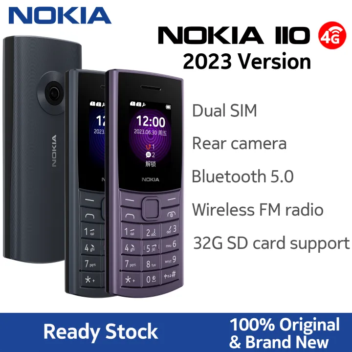 【Ready Stock】2023 New Original Nokia 110 4G Feature Phone 1.8" Dual SIM ...