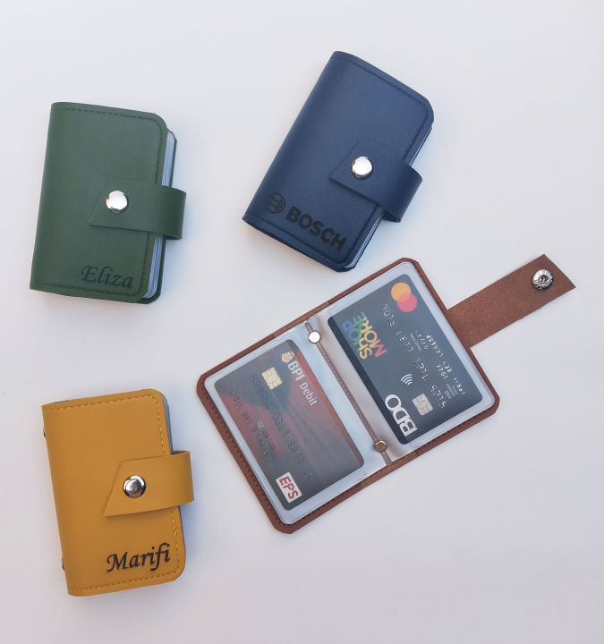 Personalized Card Holder, Card Organizer, ATM Card sleeve, Card holder ...