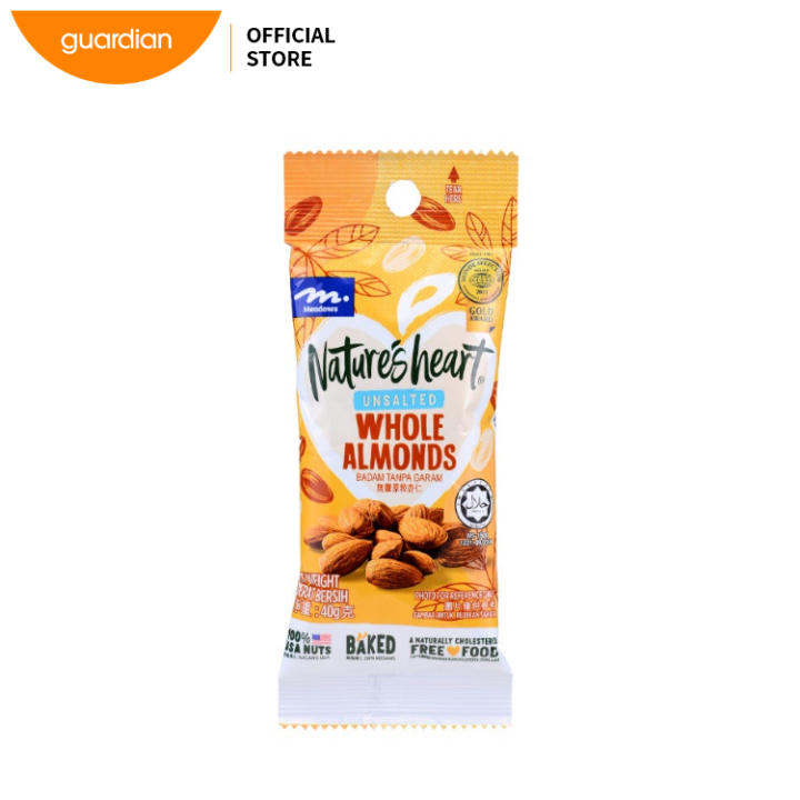 Meadows Nature's Heart Baked Almond On The Go Pack 40G | Lazada