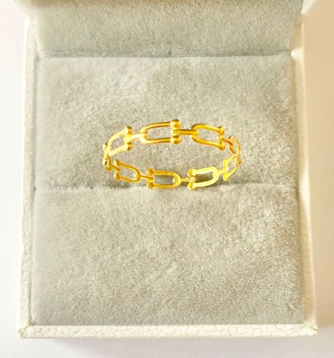 Pawnable 18K Gold Thin Full Hardware Ring | Lazada PH