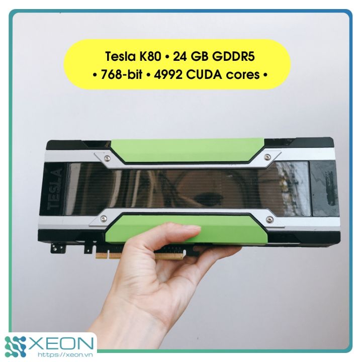 Card đồ họa VGA Nvidia Tesla K80 / 12 GB * 2 GDDR5 / 384-bit * 2 / 2496 ...