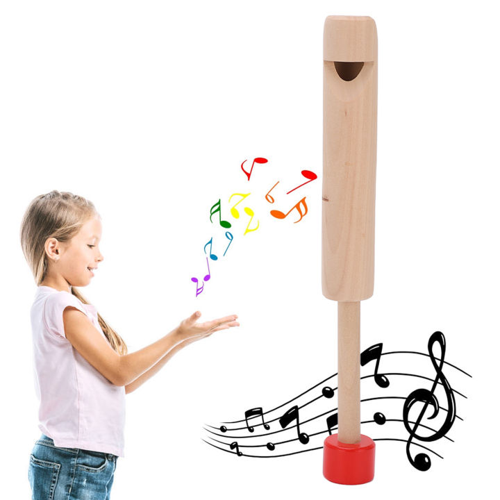 Wooden Push Pull Flute Rhythmic and Pleasant Wood Slide Whistle for ...