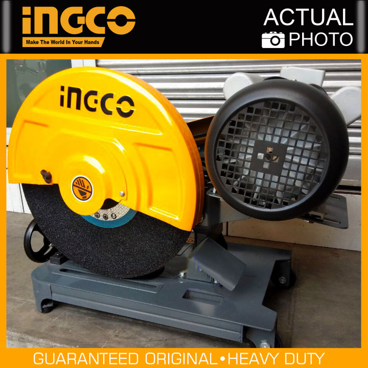 Ingco Cut-Off Saw Machine Metal Steel Bar CUtter 16" 3000W with 1Pc ...