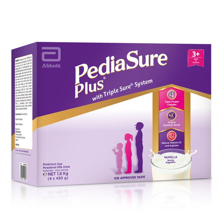 PediaSure Plus Vanilla 3+ 1.8kg (4x450kg) | Lazada PH