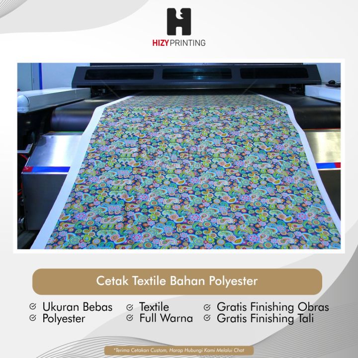 Cetak Kain Textile - Bahan Polyester - Best Produk !!! | Lazada Indonesia