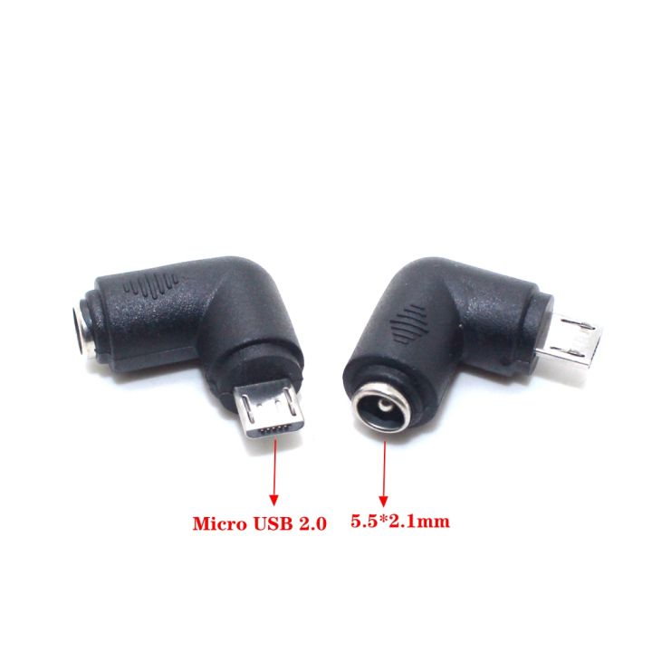 DC 5.5x2.1mm Female Jack to Micro USB / Type C/ Mini USB Male Plug 5V ...