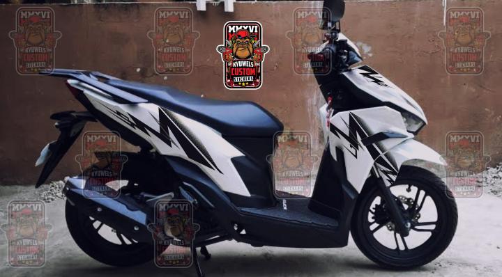 HONDA CLICK V3 HITAM LIGHTNING DECALS | Lazada PH