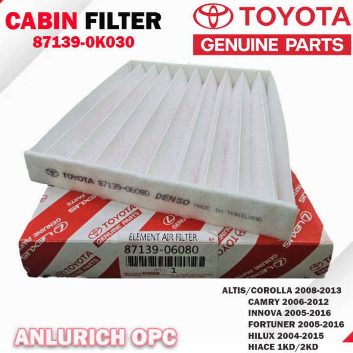 TOYOTA GENUINE AIRCON/CABIN FILTER For Toyota Innova/Fortuner/Hilux ...