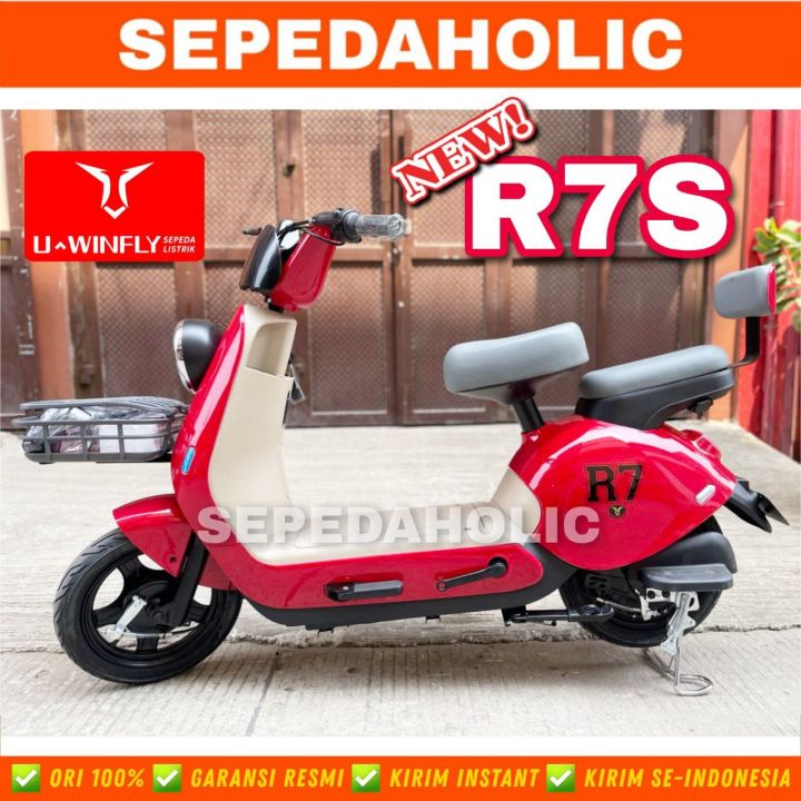 Sepeda Motor Listrik UWINFLY REDFISH 7 / R7S / RF7S 500 Watt Electric E ...