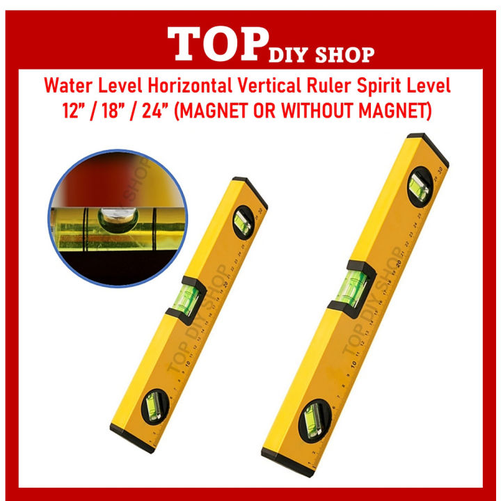 Magnetic / Without magnetic Water Level Horizontal Vertical Ruler ...