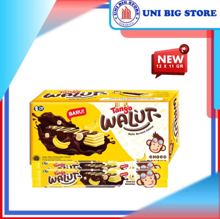 Tango Walut Choco Banana Box 12 x 11 gram Wafer Coklat Pisang | Lazada ... Tango Walut Choco Banana Box 12 x 11 gram Wafer Coklat Pisang | Lazada ...