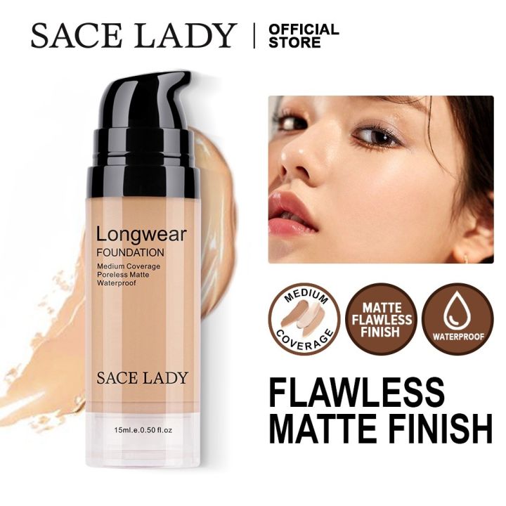 EELHOE SACE LADY Full Coverage Liquid Foundation Concealer Bb Cream ...