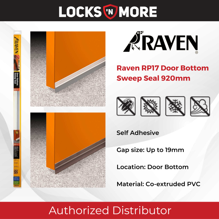 RAVEN RP17 920mm DIY Door Bottom Sweep Seal / Door Seal (Australia ...
