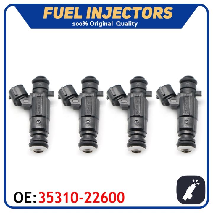 1 4Pcs/Lot Car Fuel Injector Nozzle 35310-22600 Fit For Hyundai Accent 1.5L 1.6L I4 2000 2001 ...