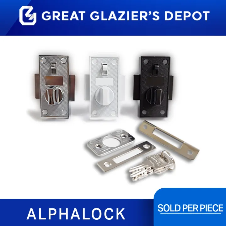 Alpha Lock Door Lock Set with Keys and Thumbturn for Aluminum Screen Door | Lazada PH