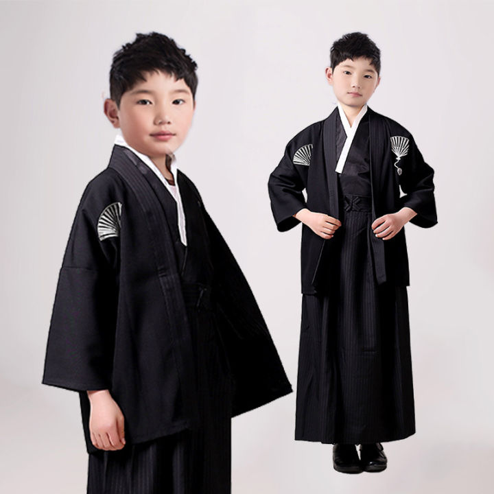 New Boys Kimono Japanese Traditional Costume Formal Kimono Suit ...