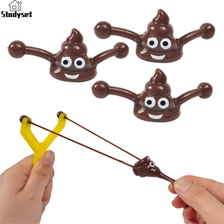 Studyset IN stock Funny Poop Ejection Toy Slingshot Poop Decompression ...