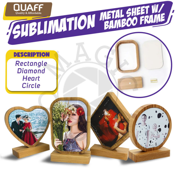 Magic photo Sublimation Printable Metal Sheets with Bamboo Frame ...