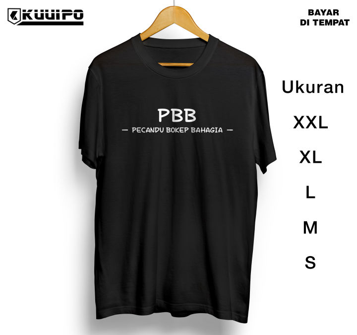 Baju kaos SINGKATAN LUCU PBB PECANDU BOKEP BAHAGIA / kaos cowok kaos cewek / distro berkualitas ...