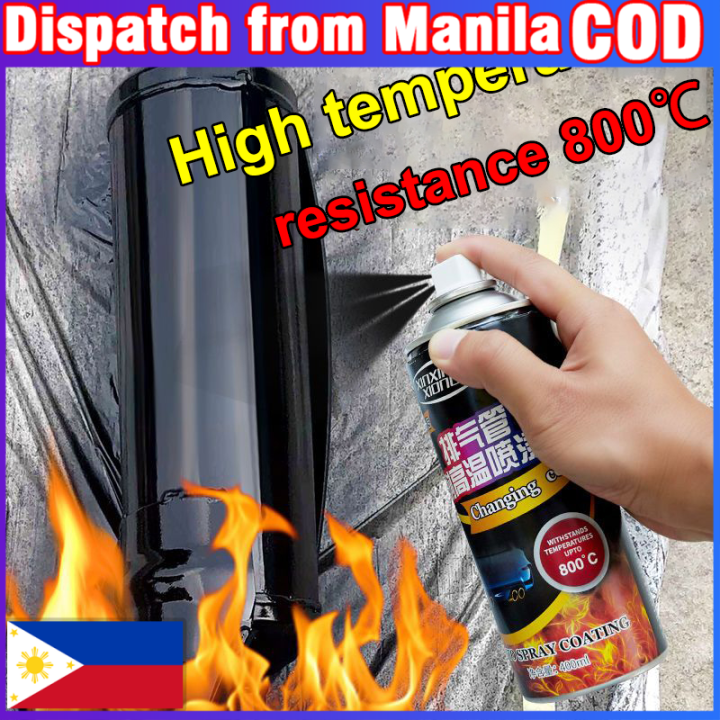 COD Hight Temp Spray Paint 800° Gloss Black High Quality Aerosol Paint ...