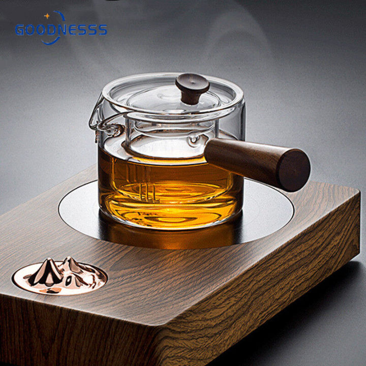 500ml Glass Teapot with Liner Filter Stovetop Safe Glass Tea Maker with ...